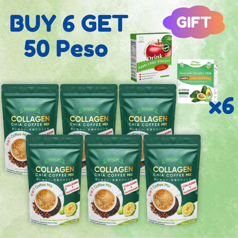 Fitgum Collagen Chia Coffee Organic Coffee Mix Glutathione Slimming ...