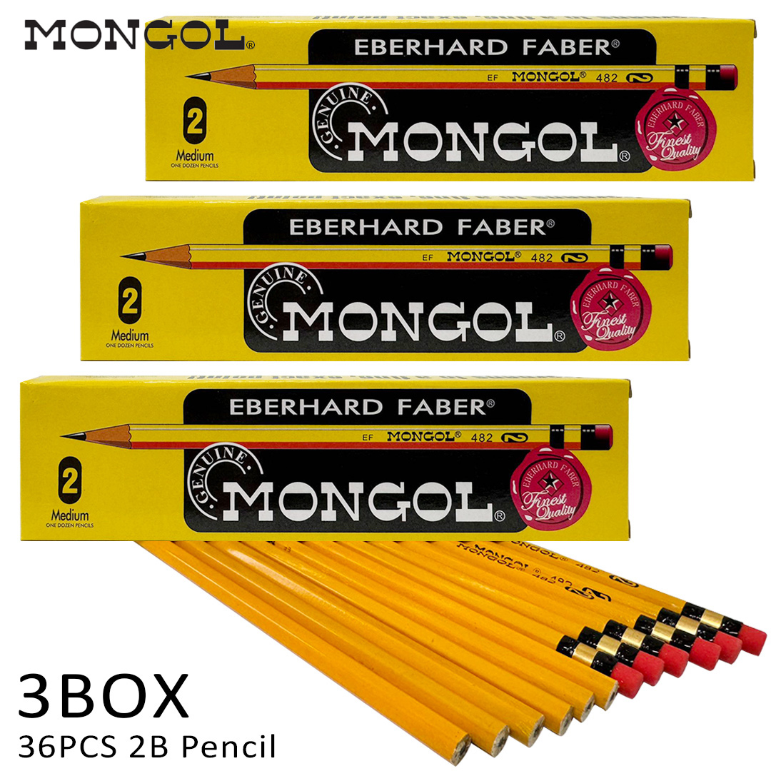 12pcs/box Mongol Pencil #2(Medium) Mongol octagon Pencil Professional ...