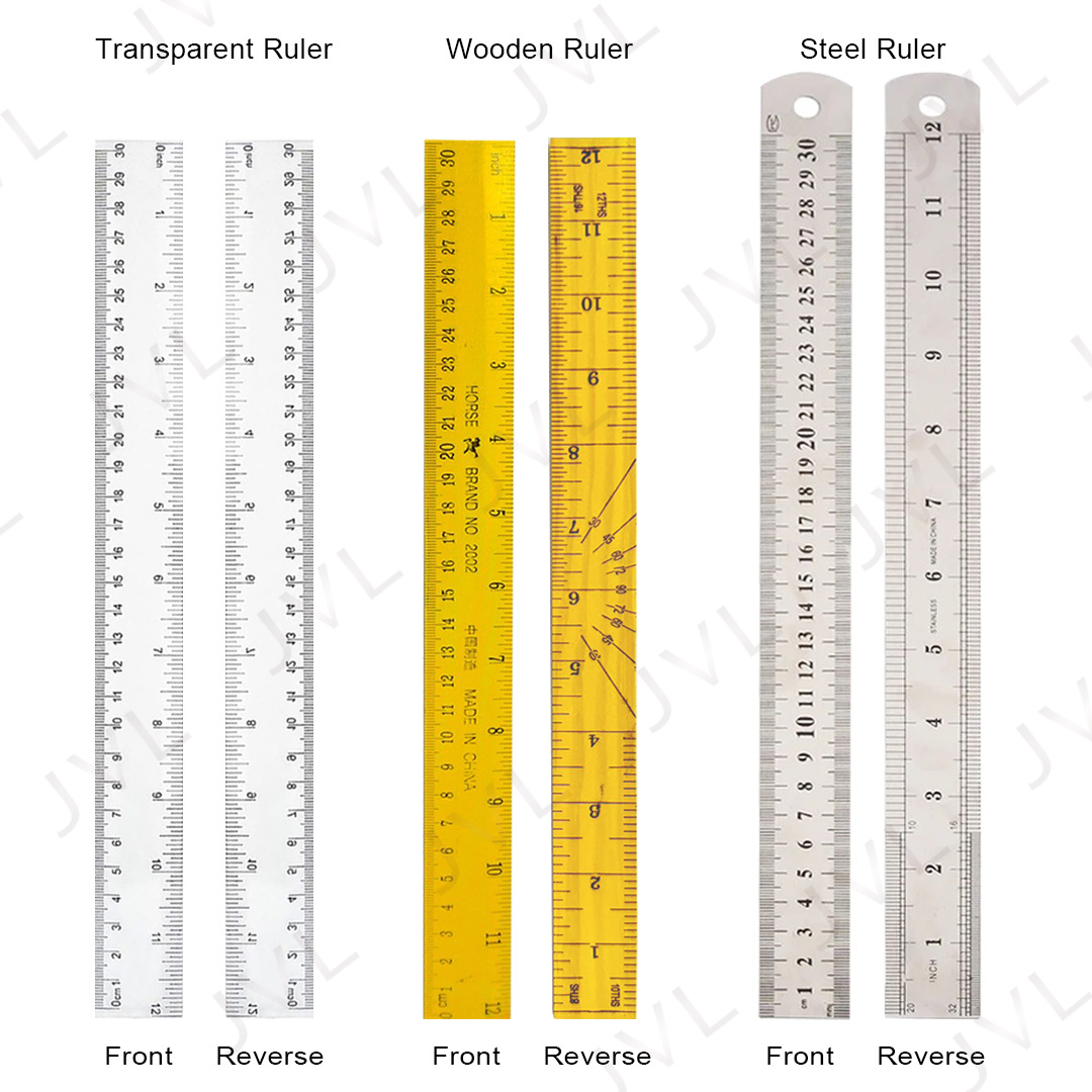 12inch Ruler Transparent ruler, wooden ruler, steel ruler Measuring ...