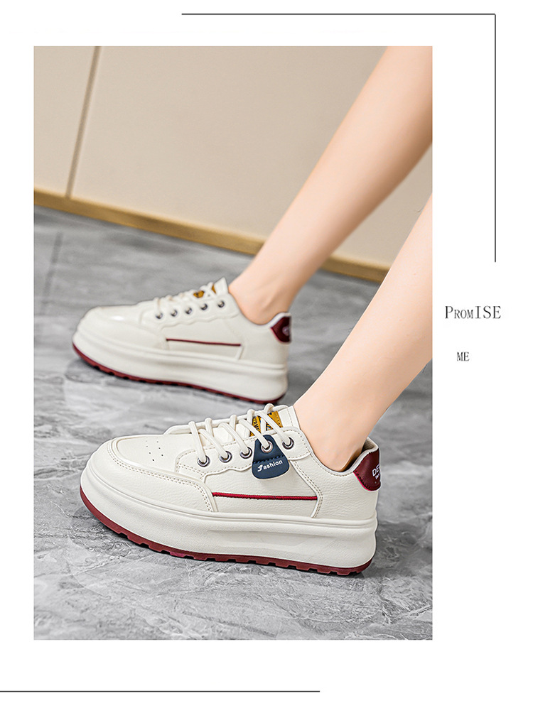 「KAEVE」2025 casual chunky fashion white sneakers shoes for women ...