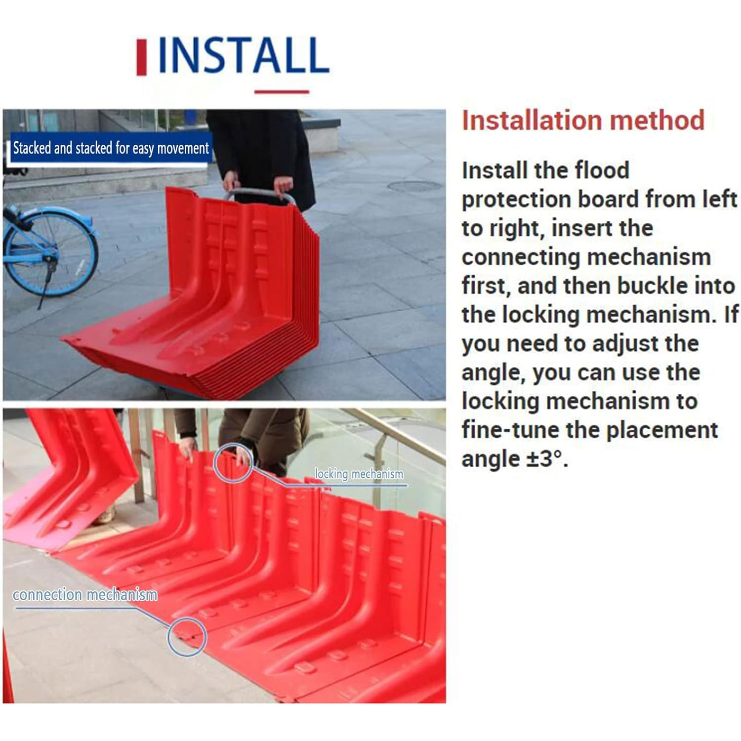 Flood Barrier, Flood Protection, Emergency Flood Barrier, L Shaped ...