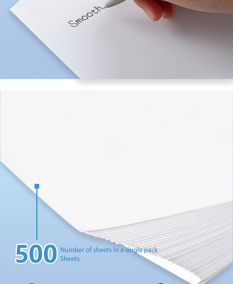 Long/A4/Short Thickened Copy Paper Bond Paper 500Sheets 70/80gsm Office ...