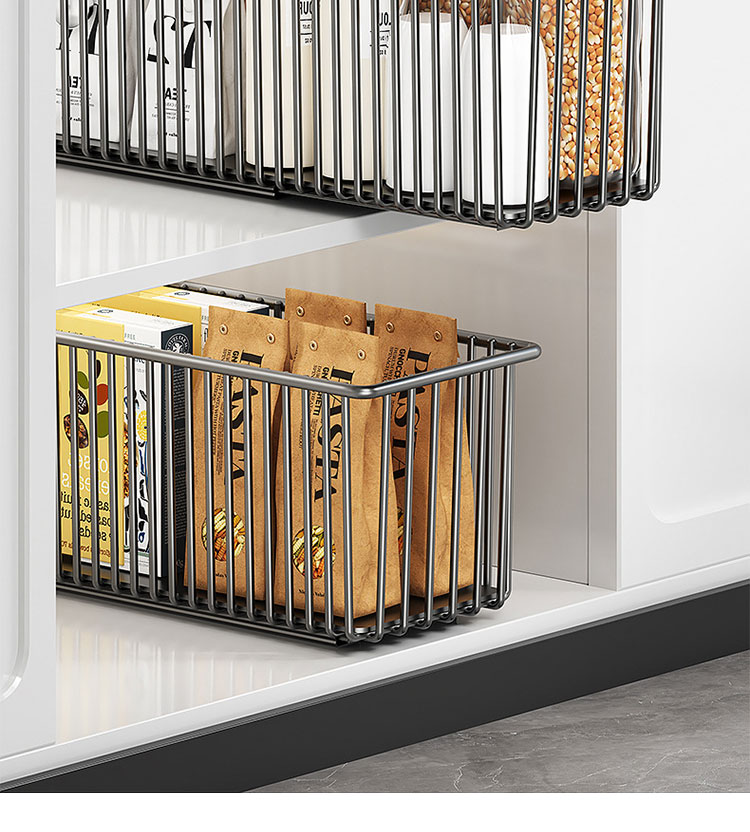 ANNIE Carbon Steel Pull-Out/Slide-Out Kitchen Cabinet Organizer ...
