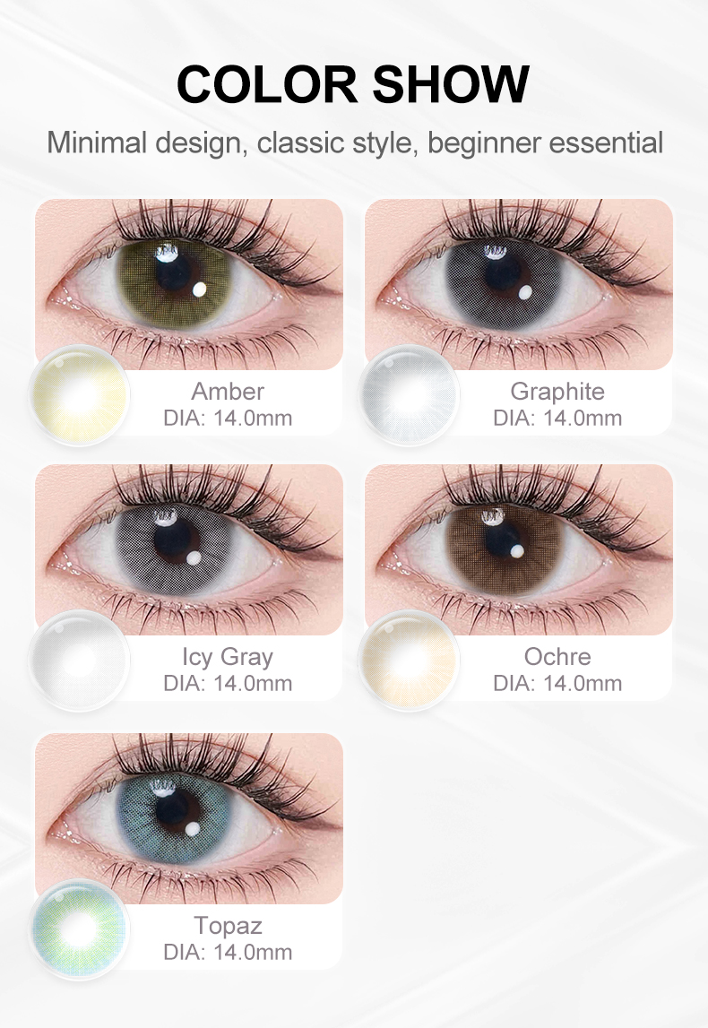 Magister Contact Lenses Graded Queen Ochre Icy Gray Graphite Amber ...