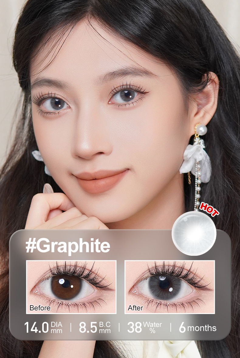 Magister Contact Lenses Graded Queen Ochre Icy Gray Graphite Amber ...