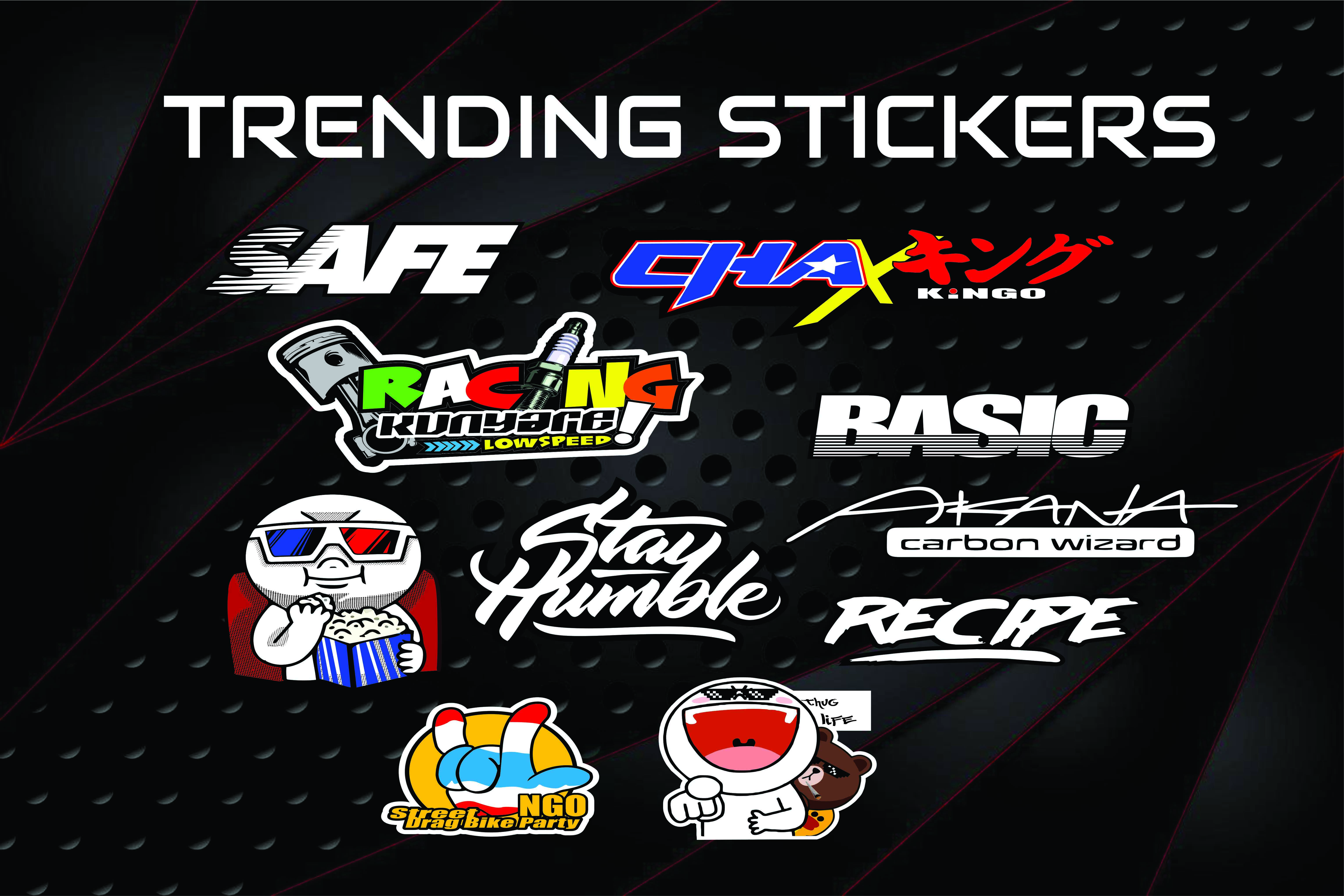 assorted Sticker Laminated Thailand Stickers 10 Pcs Per Pack | Shopee ...