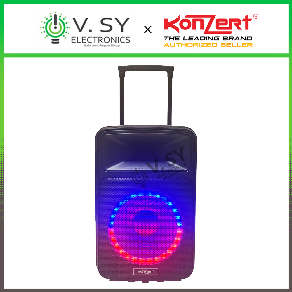 Original KONZERT PA-12MK2 12 Inches 400W Portable Trolley Speaker TWS ...