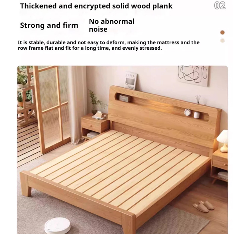 COSOVA Solid wood Bed frame Single/Queen/King Home Bed frame Bedroom ...