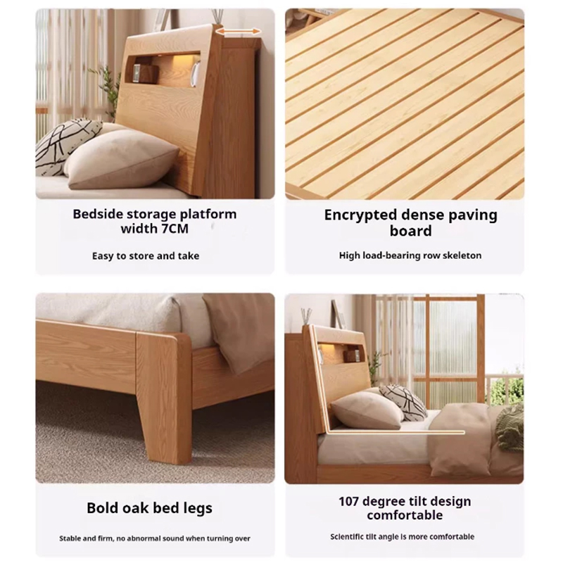 COSOVA Solid wood Bed frame Single/Queen/King Home Bed frame Bedroom ...