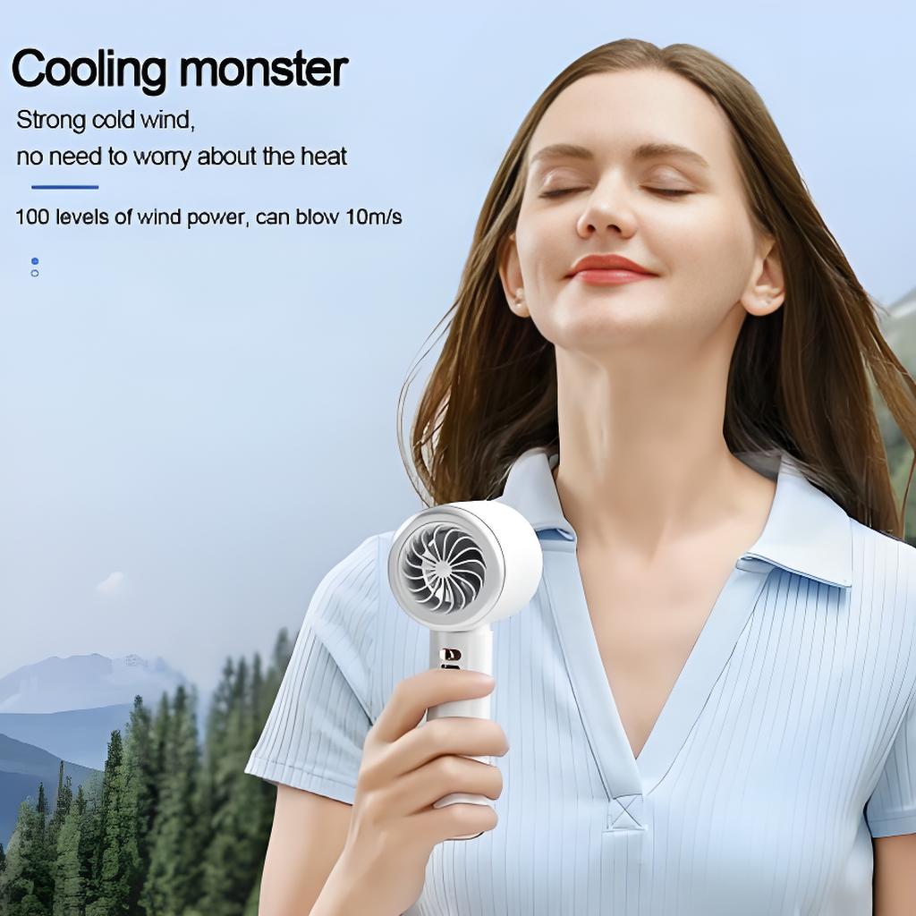 ⚡24H Shipping⚡Portable Mini Fan Rechargable N68 Foldable Turbo Fan with ...