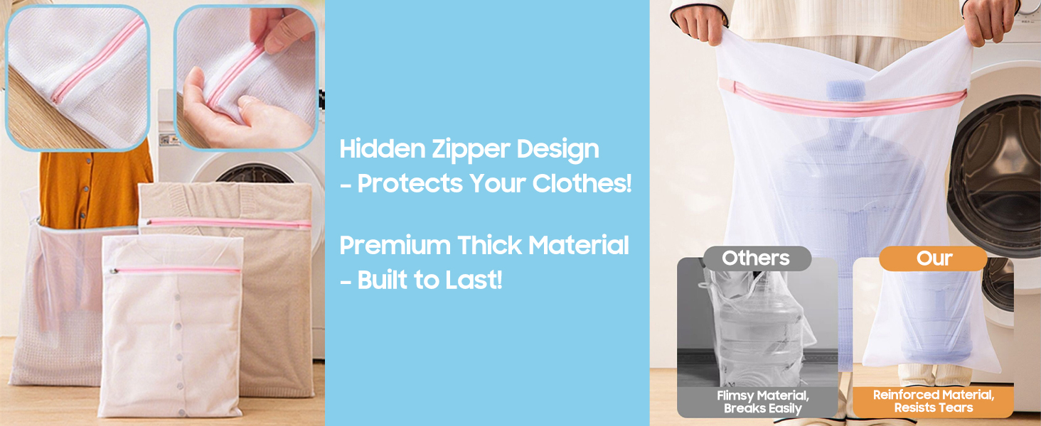 Laundry Bag Durable Washing Machine Protection Net Mesh Laundry Bags ...