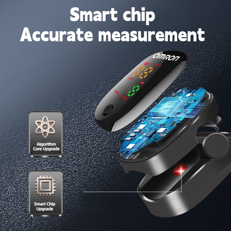 Portable Omron Pulse Oximeter Non-Invasive Finger Clip Oxygen Heart ...