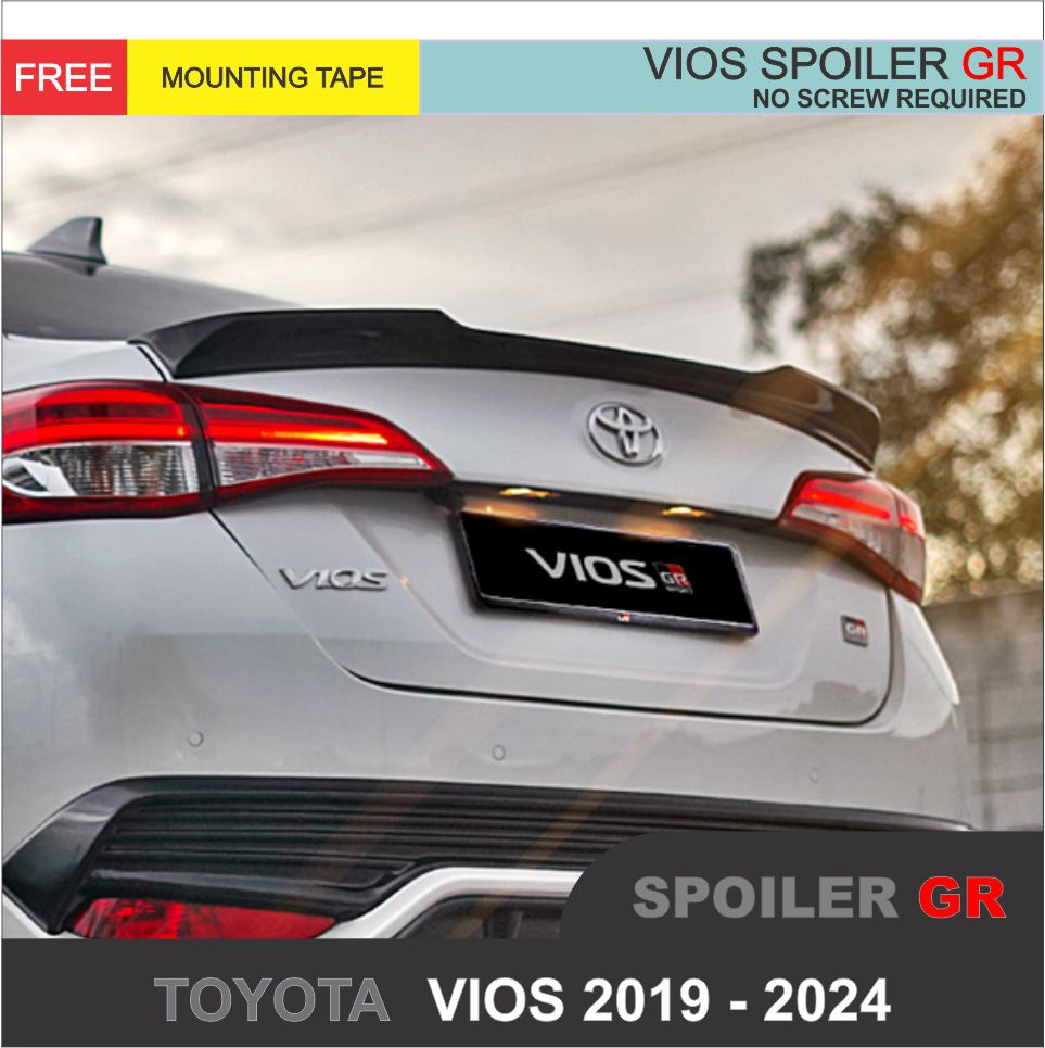 Toyota VIOS Gen 4 GR Spoiler / Ducktail | Shopee Philippines