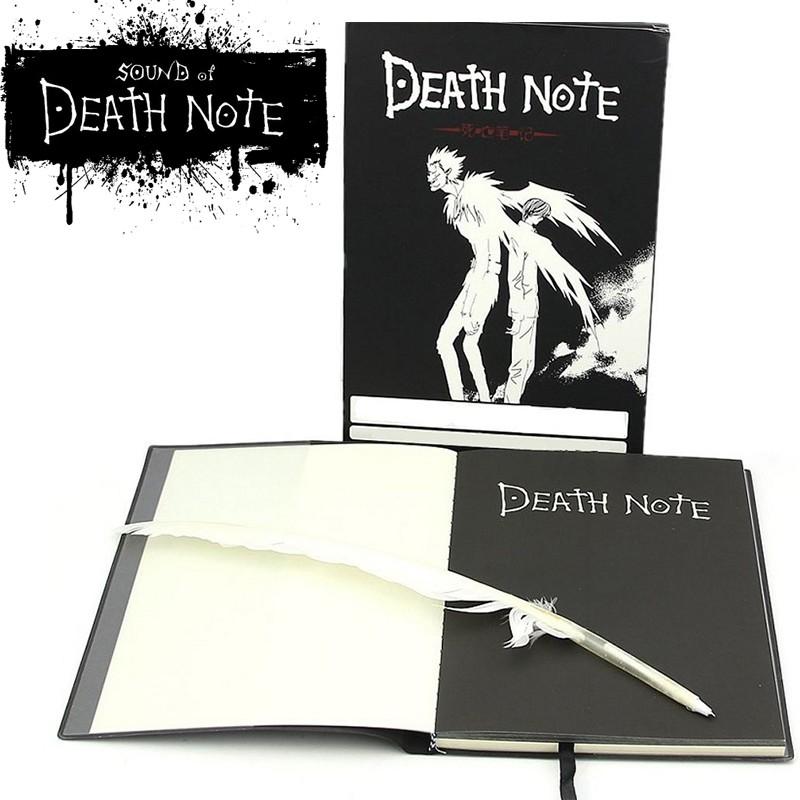 Death Note Feather Pen Book Cartoon Japan Animation Notebook & Feather ...