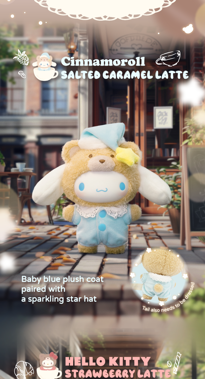MINISO TOP TOY Sanrio Characters Latte Baby Blind Box Vinyl Plush ...