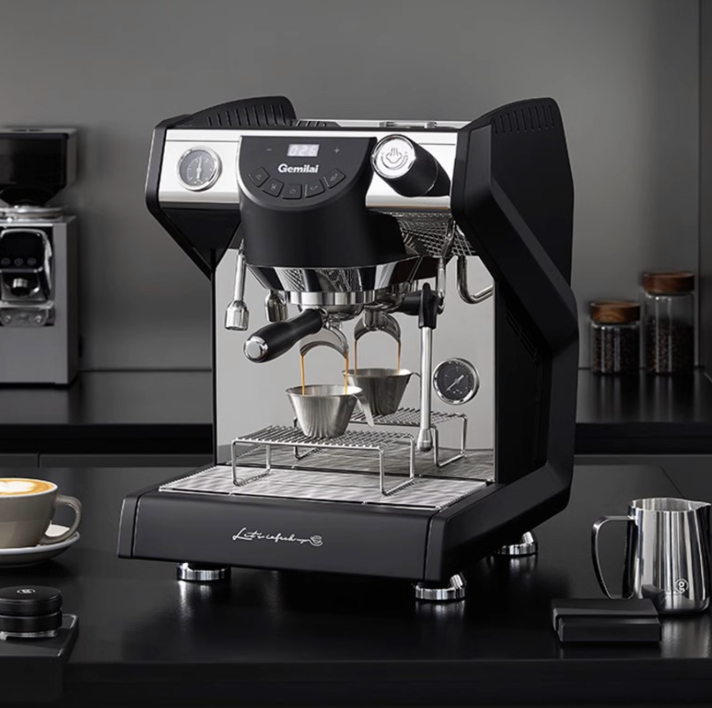 Gemilai CRM 3149 Espresso Machine 20 Bar Semi Automatic Heavy Duty ...