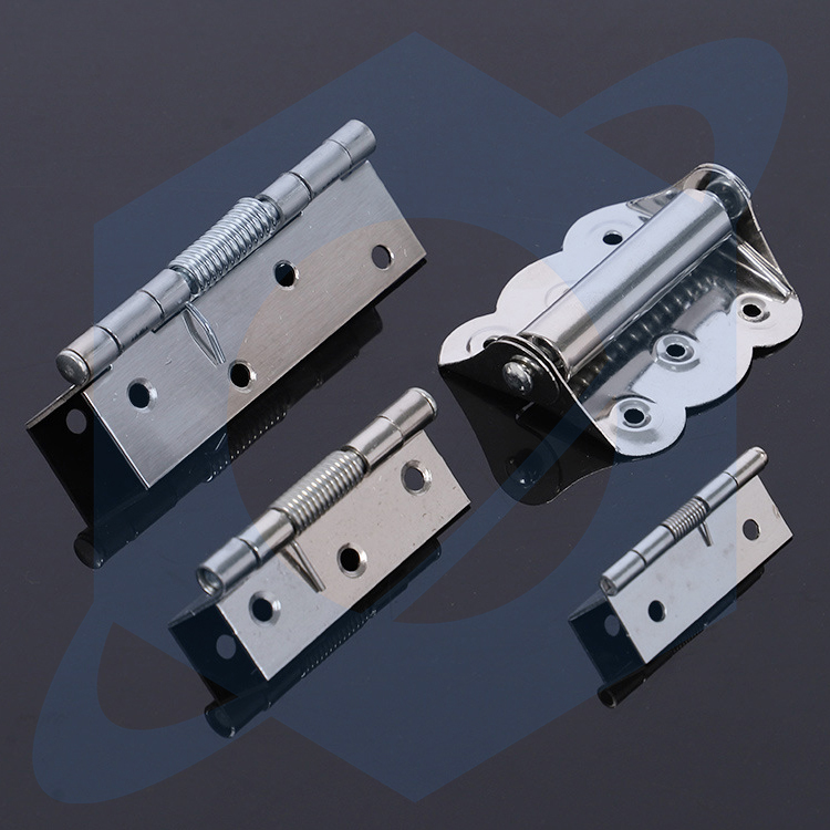 1Pcs Stainless Steel Spring Hinges Self-Closing Hinge Automatic ...