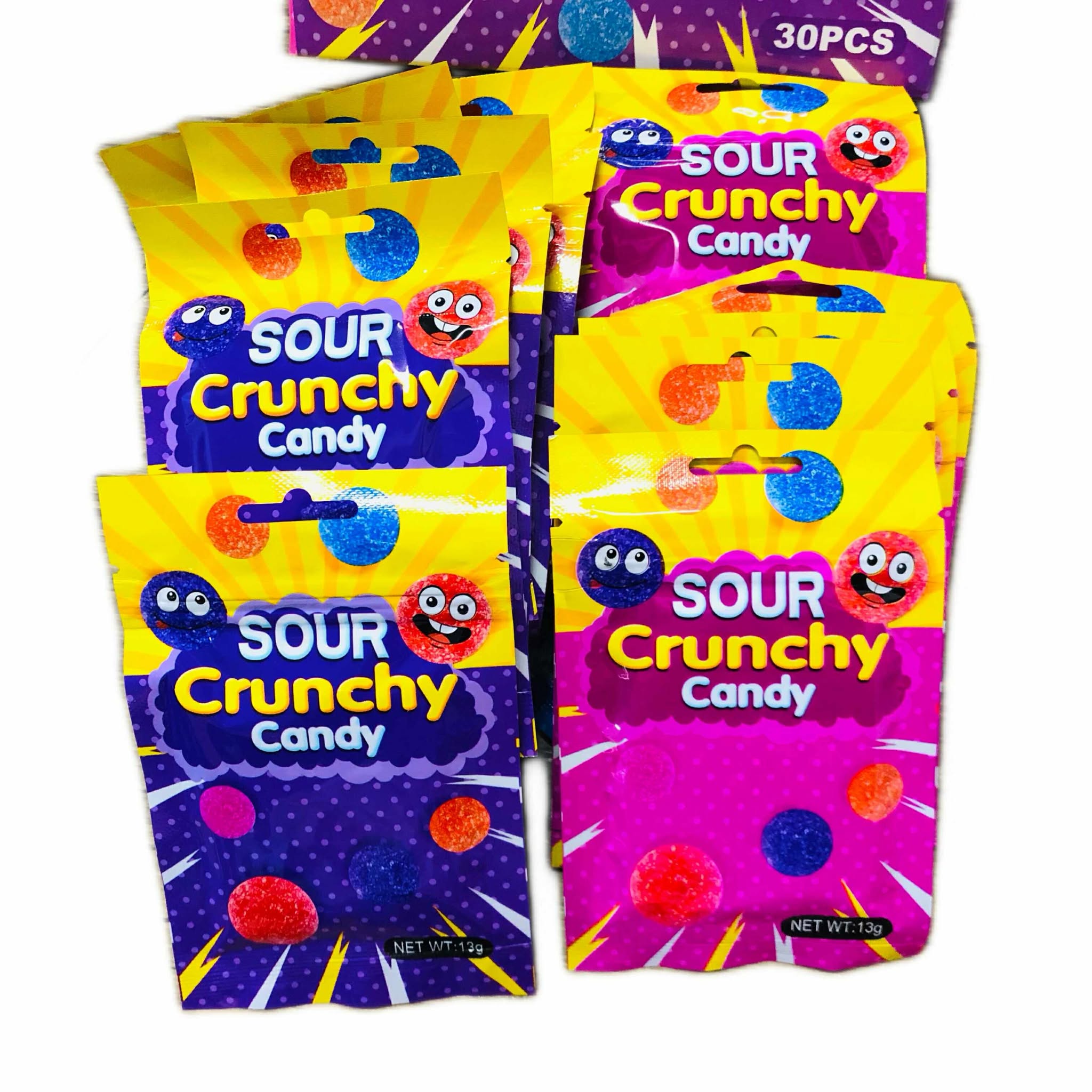 30PCS/1BOX Sour Crunchy Bounds Candy | Shopee Philippines