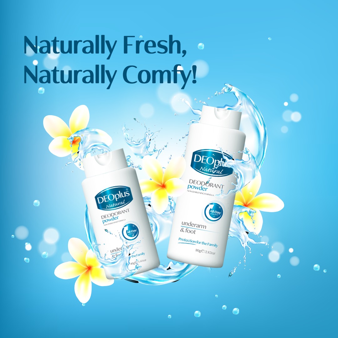 Deoplus Buy1 Take1 Natural Tawas Deo Powder Underarms and Foot Powder ...