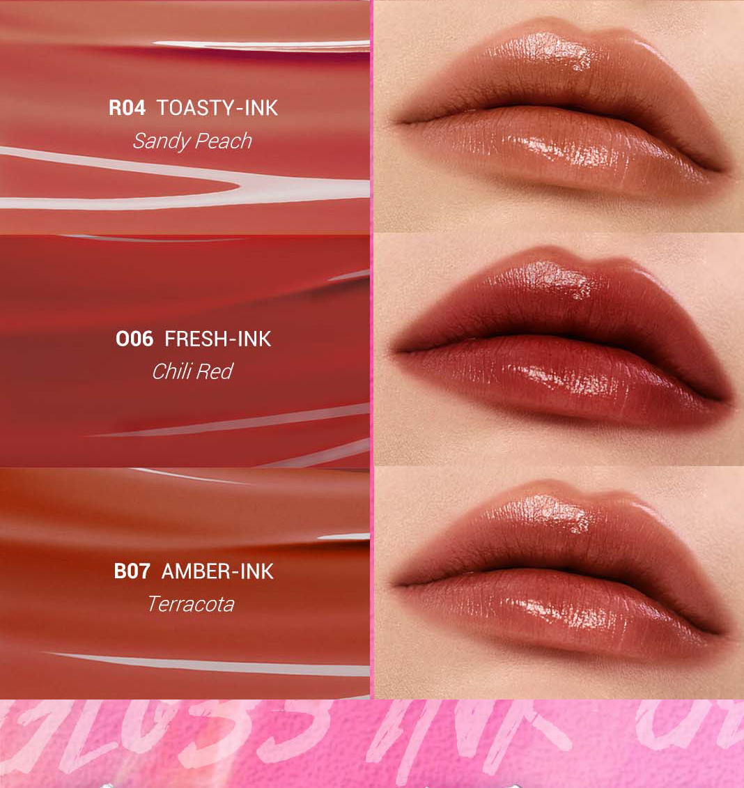 DAZZLE ME Ink-Gloss Lip Tint | 16H Dewy Finish Transfer-proof Lip Tint ...