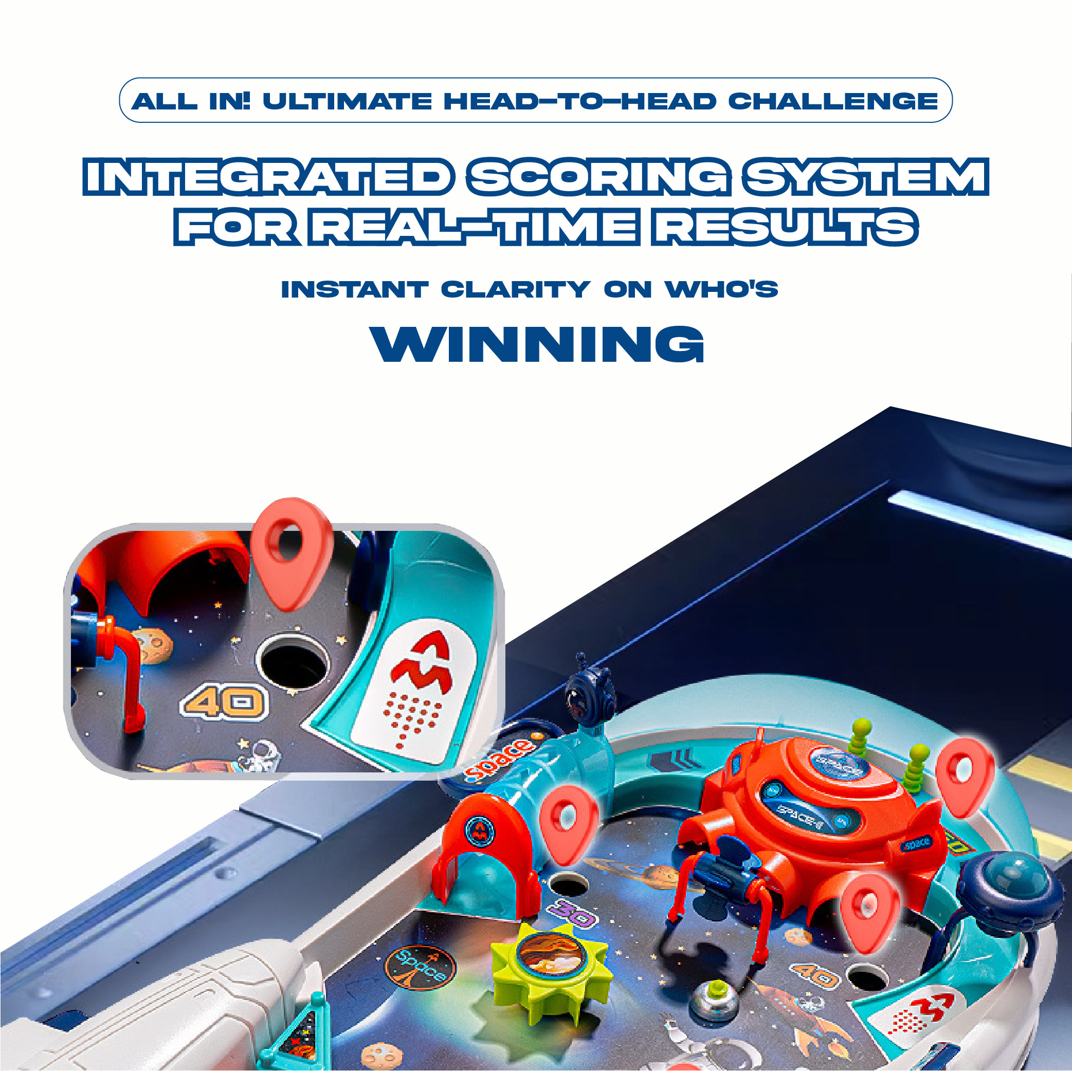 Children Space Pinball Machine Interaction Game Multipurpose Best Gift ...