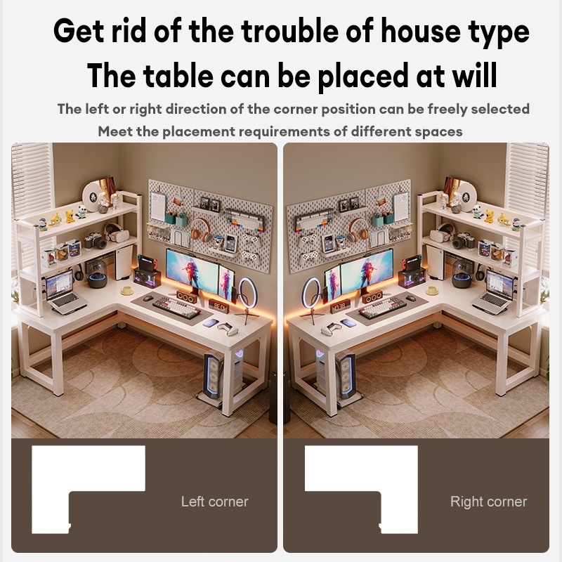 【Safe Package】Corner Desk L-shaped Office Desk Table Computer Table ...