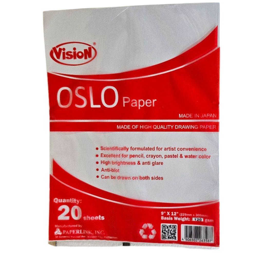 Vision Oslo Paper 120GSM- 20 Sheets | Shopee Philippines