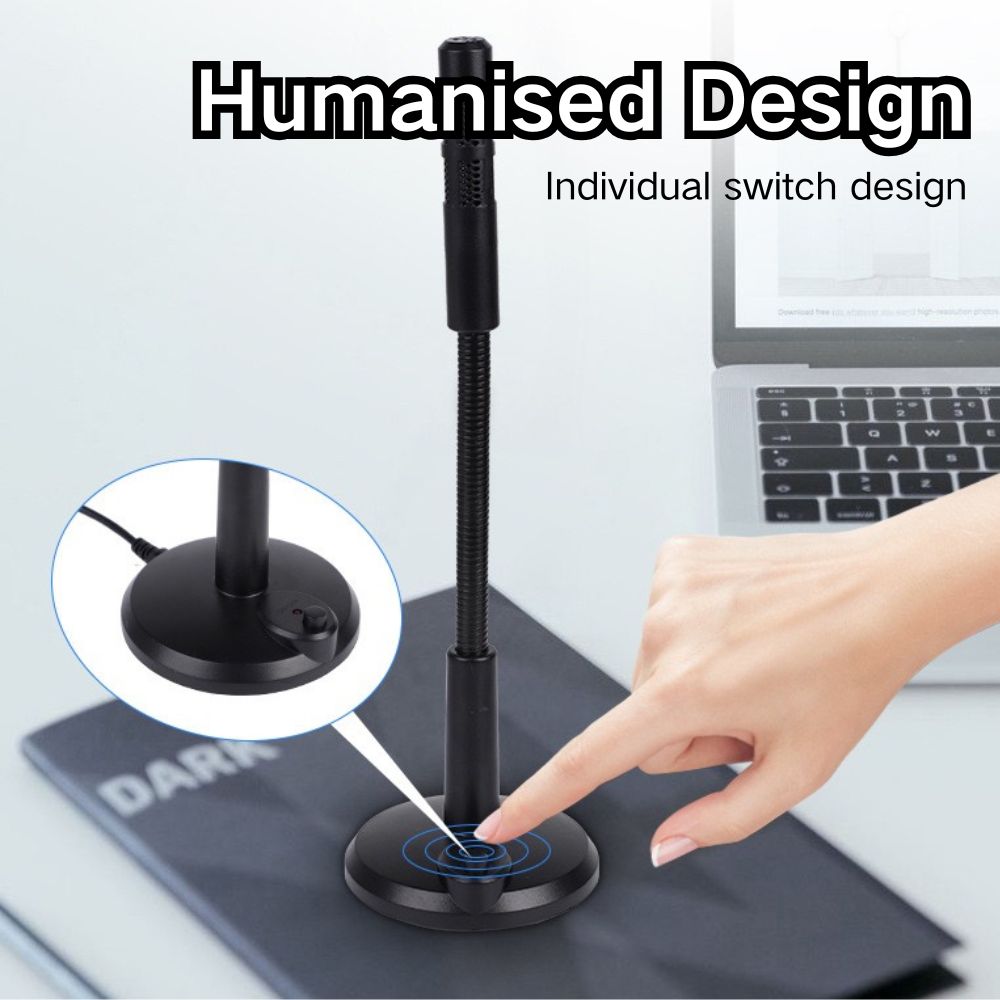 USB Microphone Computer Desktop Plug&Play Microphone Omnidirectional ...