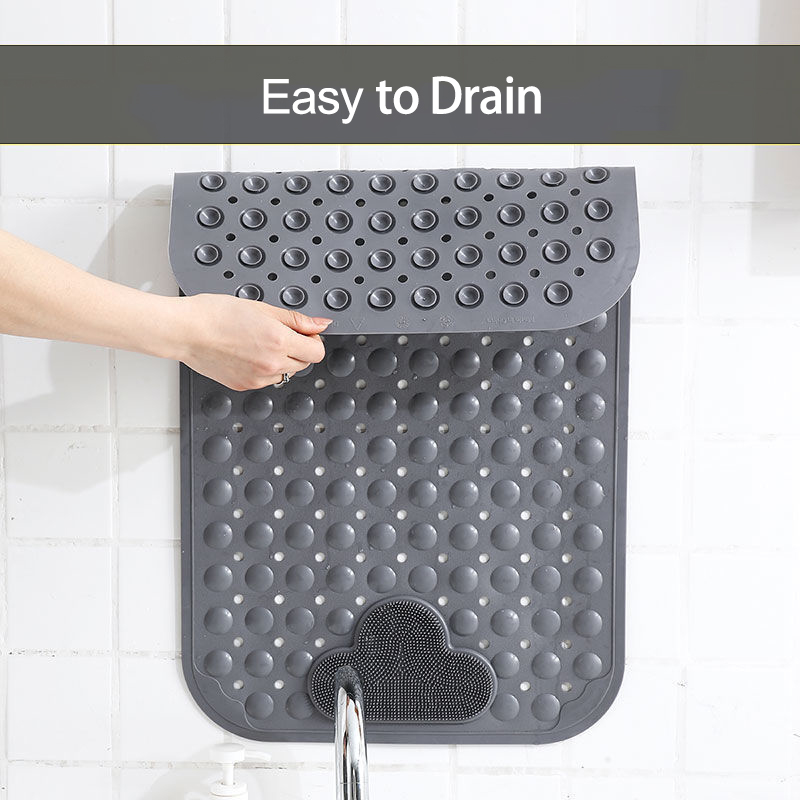 【PH STOCK】Anti Slip Bathroom Floor Mat with Suction Massage Bath Mat ...