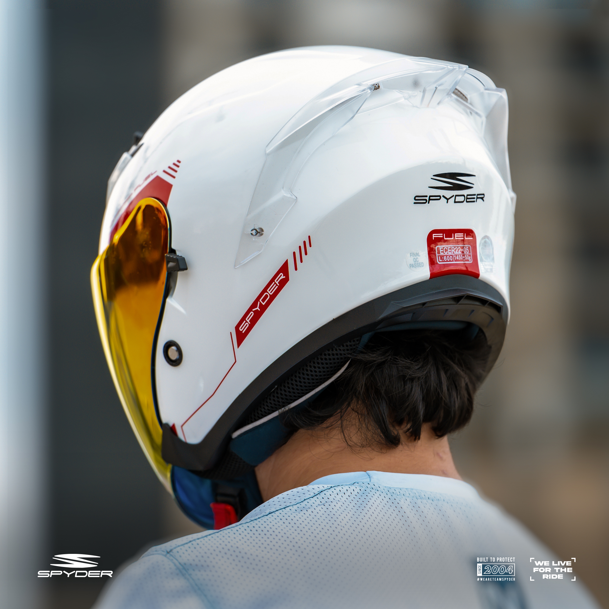 Spyder Fuel V2 Half Face Dual Visor Helmet for Motorcycle (Free Clear ...