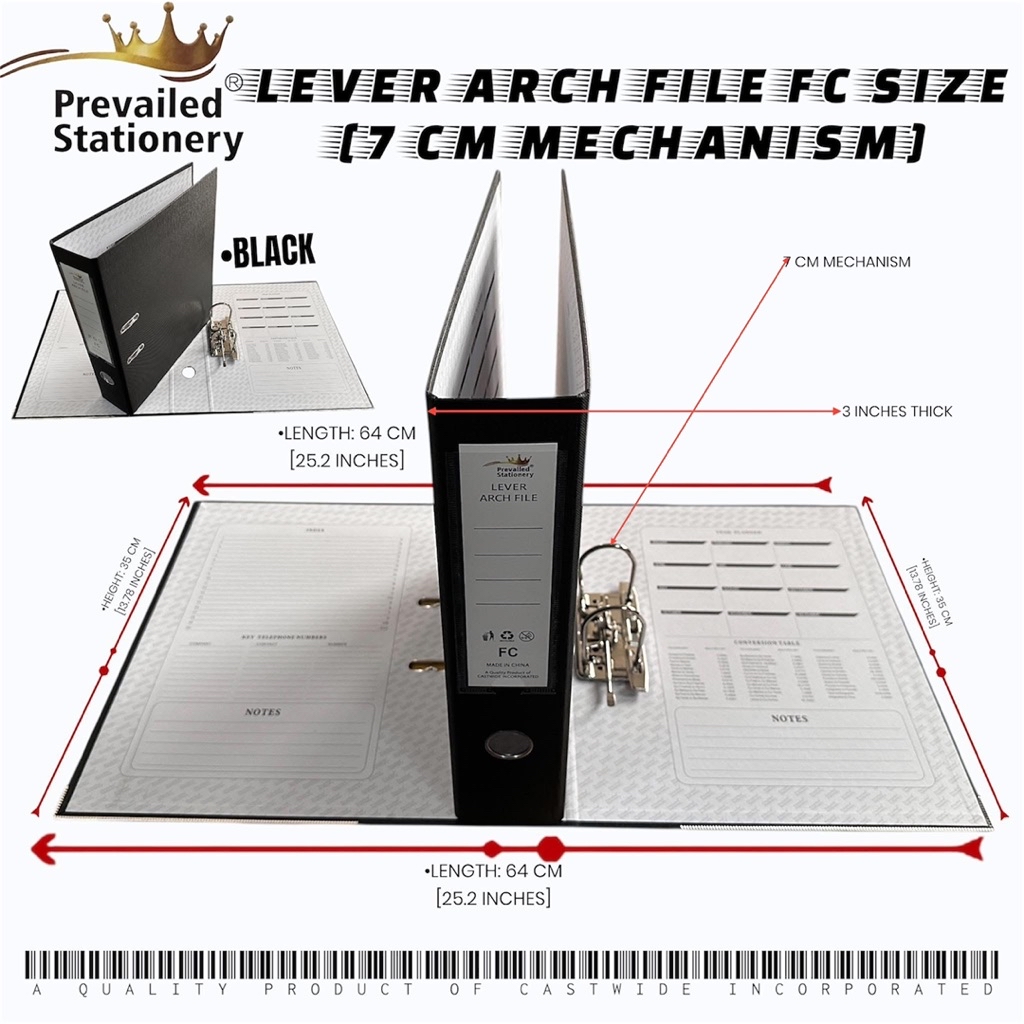 LEVER ARCH FILE 7CM MECHANISM 3” THICK | Shopee Philippines