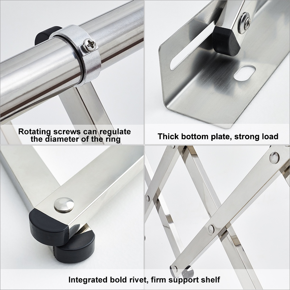 3/4/5 Bar Sampayan Foldable Stainless Steel Wall Mounted Clothes Drying ...