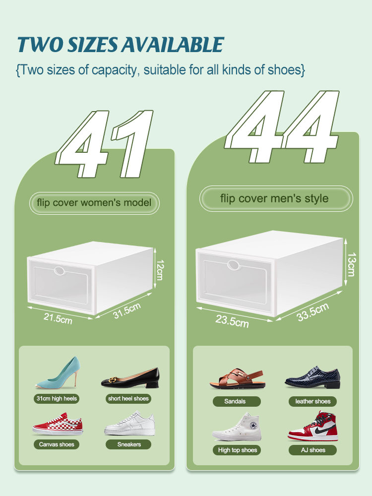 Manila Ship Color Shoe Box Shoe Rack Storag Organizer Transparent Hard ...