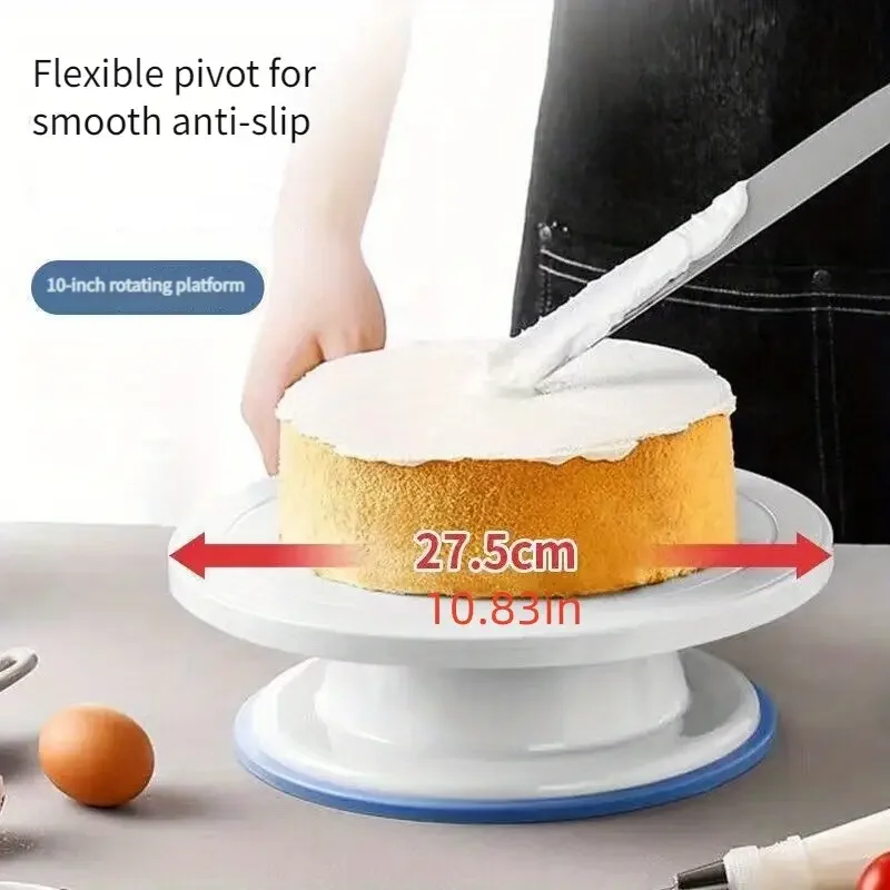 Cake Making Tools Kit For Decorating 7Pcs Include Plastic Rotating Cake ...