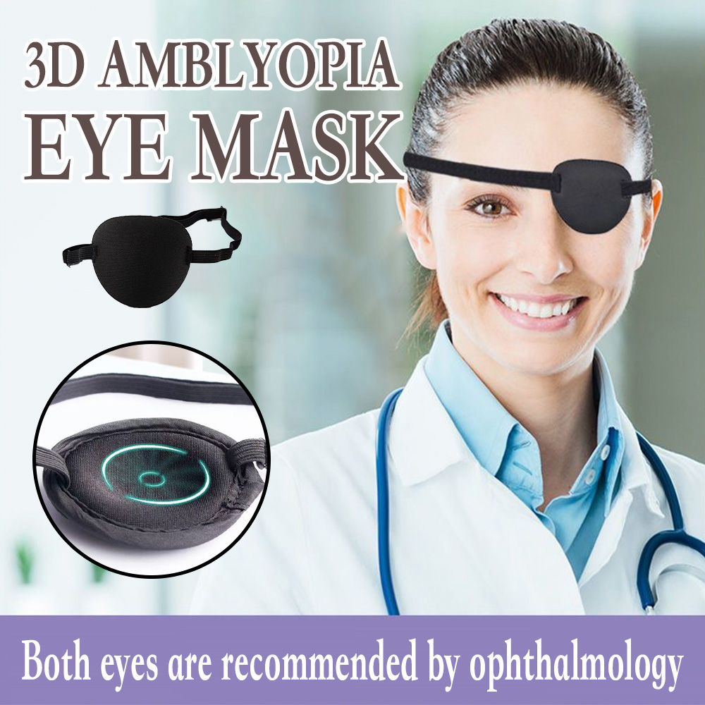 Hey-Life Black Single Eye Patch Amblyopia Correction Eye Mask Concave ...