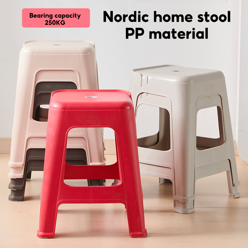 Stackable Monoblock Stool Uratex Chair Round Plastic Bangkito Dining ...