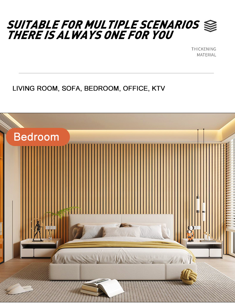 3D Wallpaper Design Wall Decor Wood Fluted Self adhesive Waterproof ...