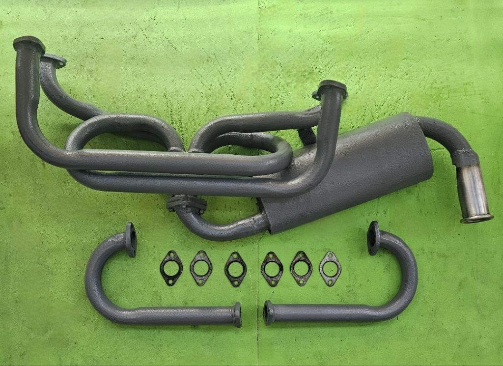 Volkswagen Beetle Bug VW headers and muffler tambucho exhaust pipe J ...