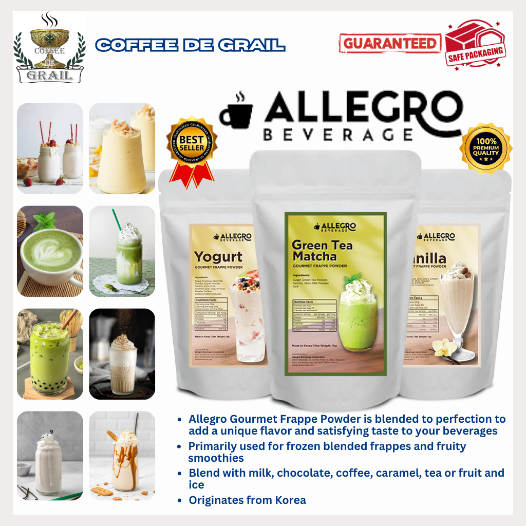 Allegro Vanilla Powder 1KG – Best for Frappe, Milk Tea & Café Drinks ...