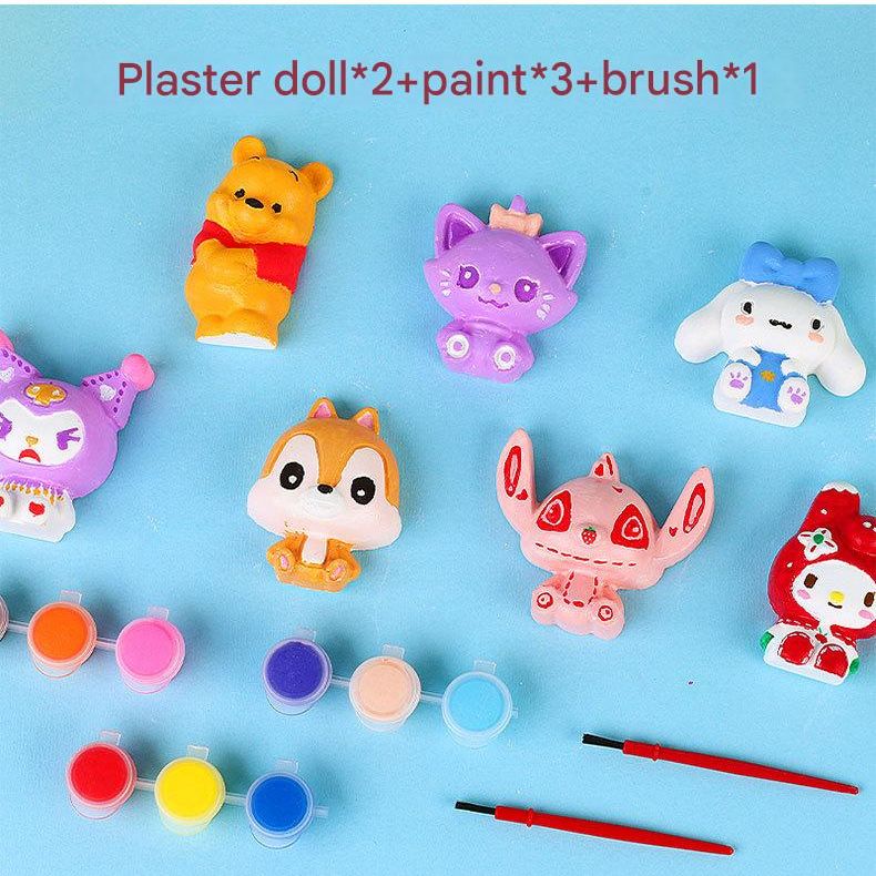 DIY Plaster Doll Reward Primary School Students Hand-Painted Graffiti ...