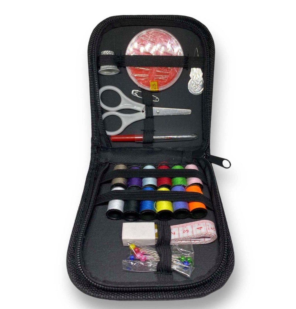 Batch Fabric portable black sewing kit mini thread set sewing needle ...