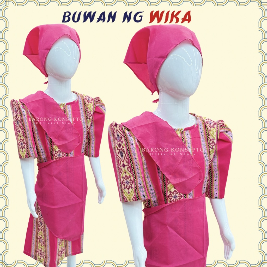 Filipiniana MC BALINTAWAK ETHNIC - Buwan Ng Wika Costume | Shopee ...