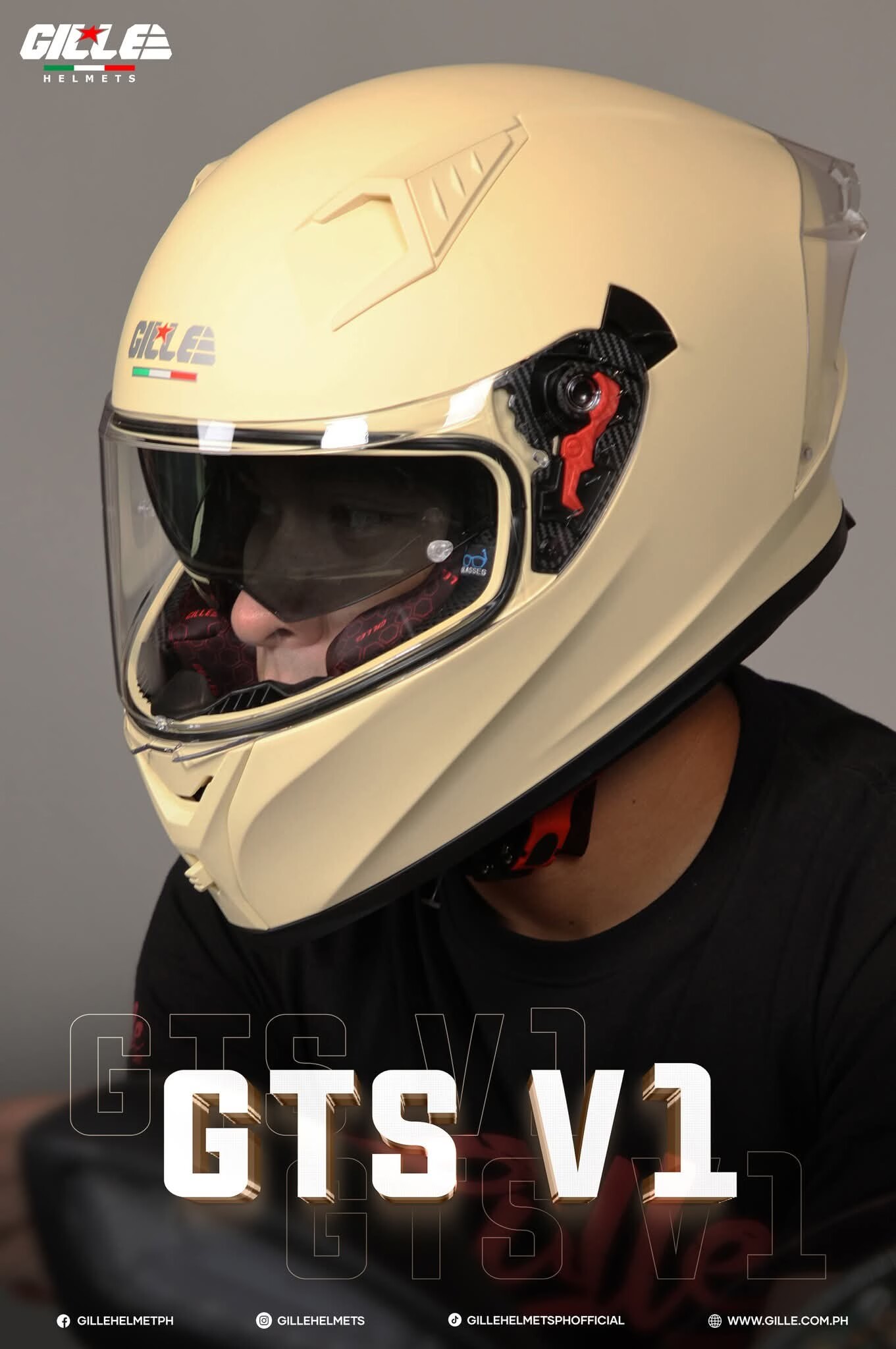 Gille Helmet 135 GTS V1 Motorcycle Helmets Full Face Dual Visor Helmet ...