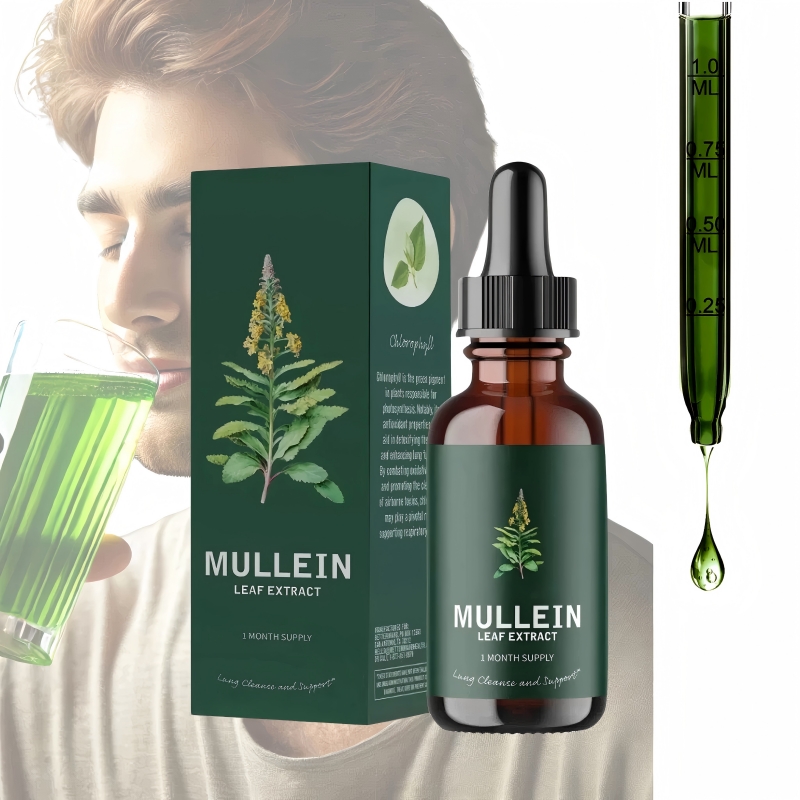 （Buy 1 take 2）Mullein Leaf Extract Drops Green Liquid Powerful Lung ...