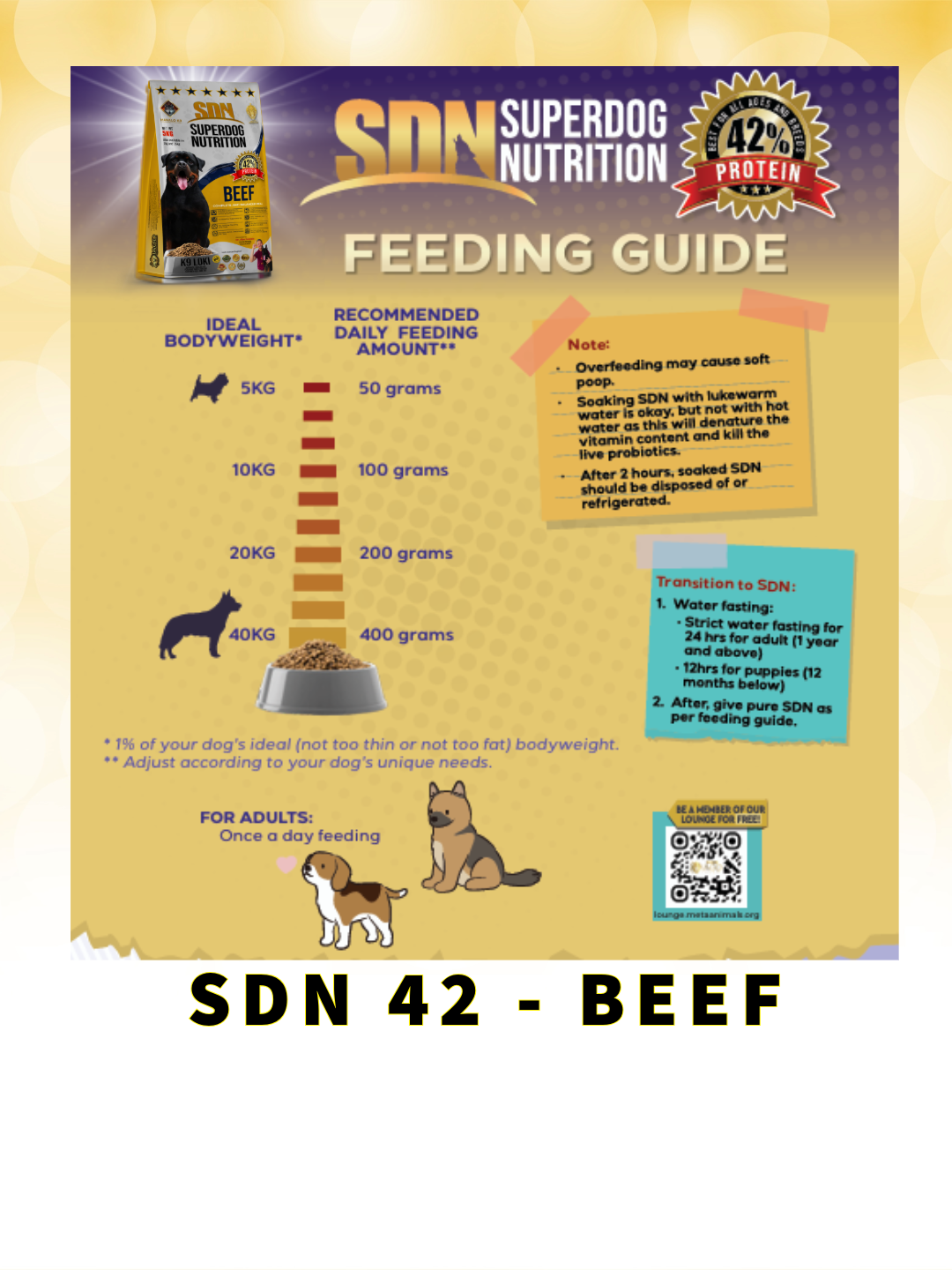 Super Dog Nutrition (SDN) 42 - BEEF (5 Kilograms) | Shopee Philippines