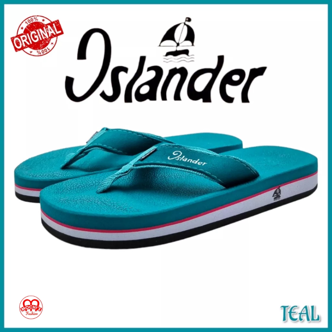 Islander Men's Classic 'Teal' Original Round Toe Non-Slip soles ...