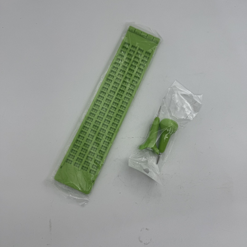 4-line 28/9-line 30Grid Braille Writing Board Portable Plastic Stylus ...