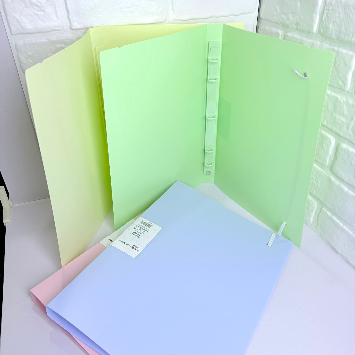 Long 5 Ring Loose Leaf Binder Document Organizer Flexible Round Binder ...