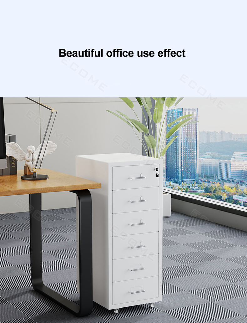 【COD】Metal Cabinet With Lock 3/5/6 Layer Minimalist Home Office Drawer ...