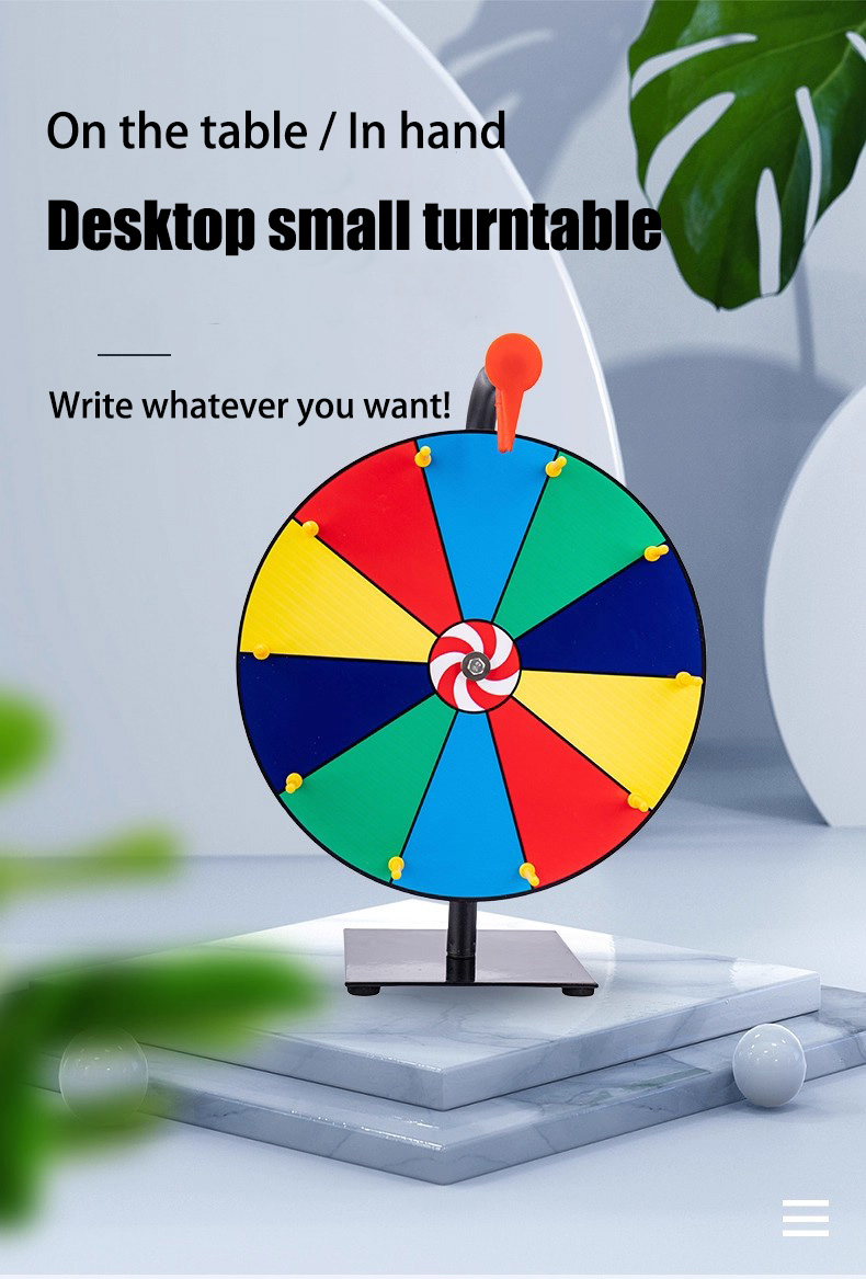Live draw lucky big wheel teaching props game activities can erase ...